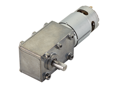 Worm gear DC motor 12VDC 2.8A 77rpm 4.9W - Transmotec